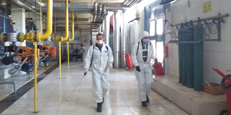 DSİ 24. Bölge Müdürlüğünde dezenfeksiyon yapıldı